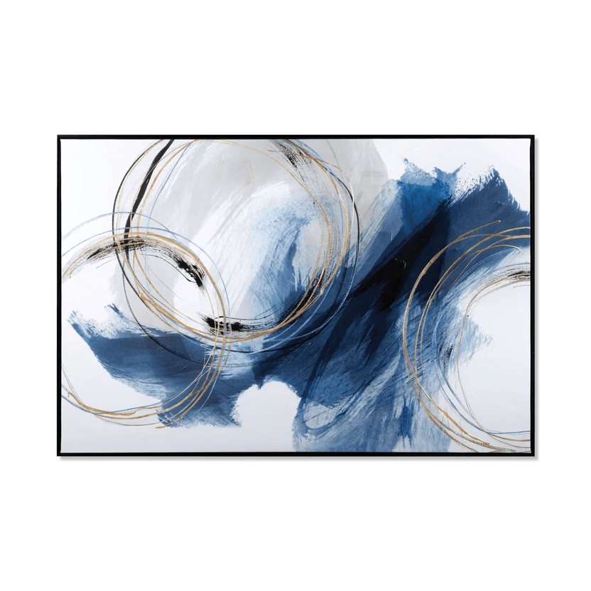 Gel-Embellished Abstract Framed Art – Bouclair