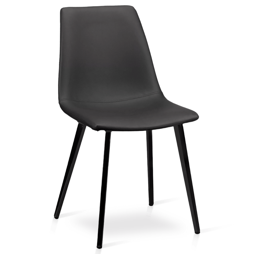 Faux Leather and Metal Dining Chair – Bouclair