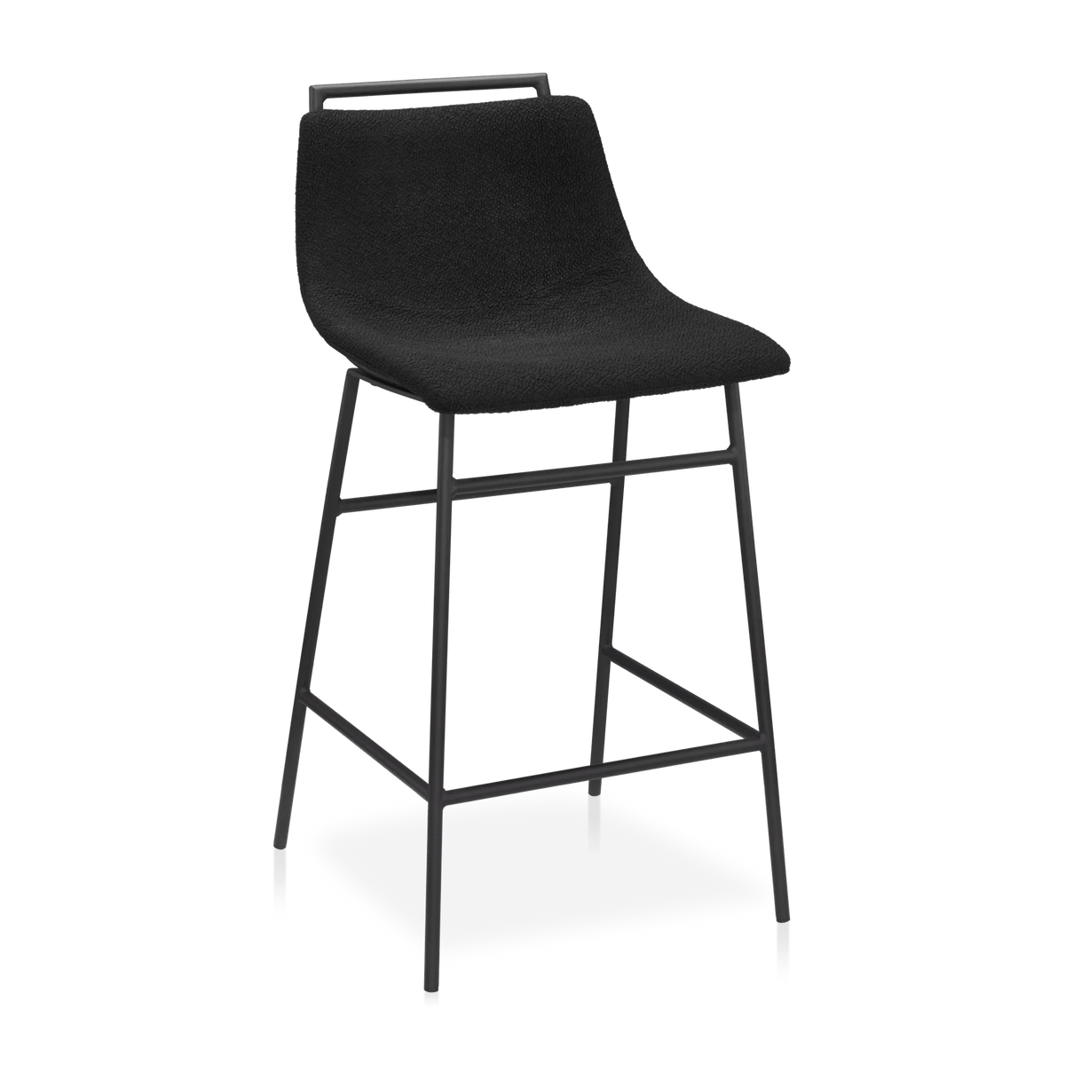 Fabric and Metal Counter Stool – Bouclair