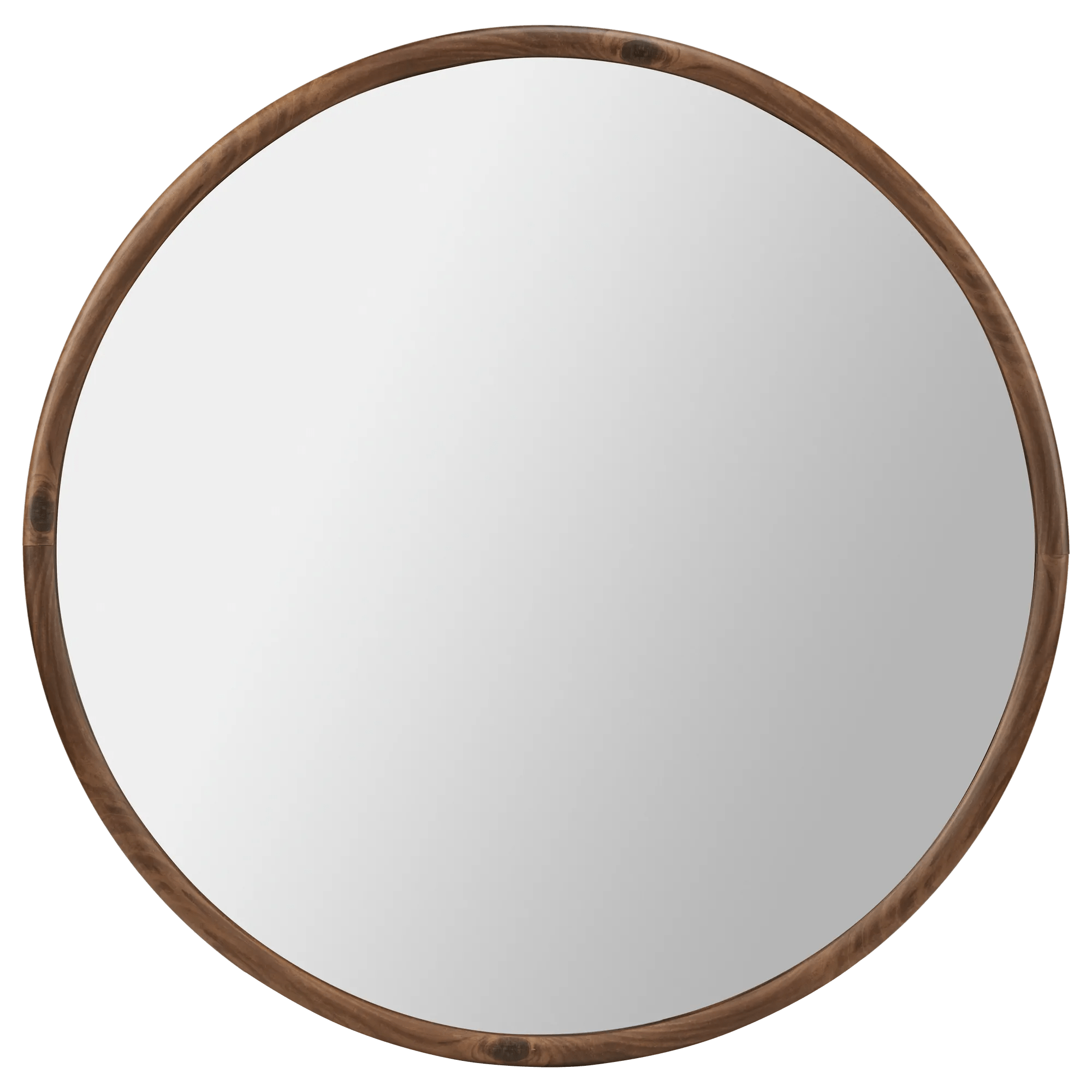 Miroir en bois rond dans un cadre – Bouclair