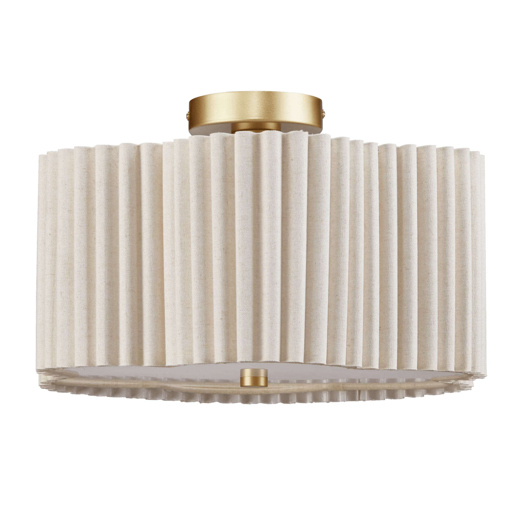 Pleated Linen Ceiling Lamp – Bouclair