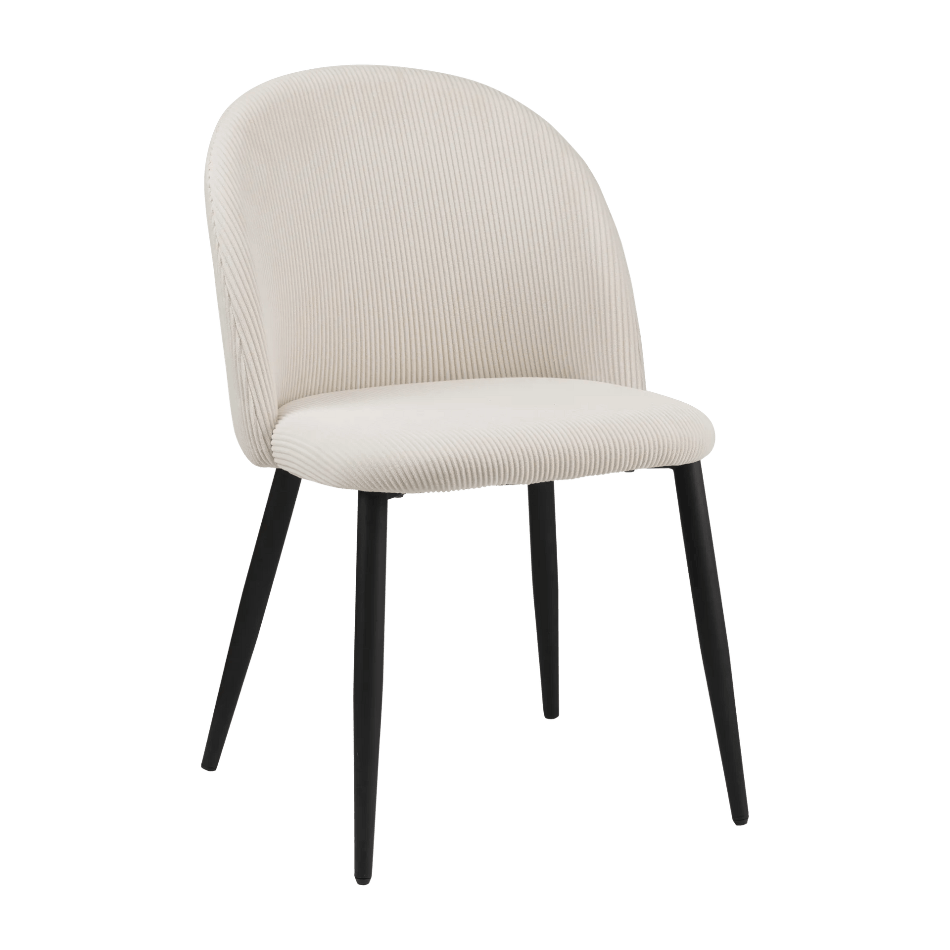 Modern Cream Chair with Black Legs – Bouclair
