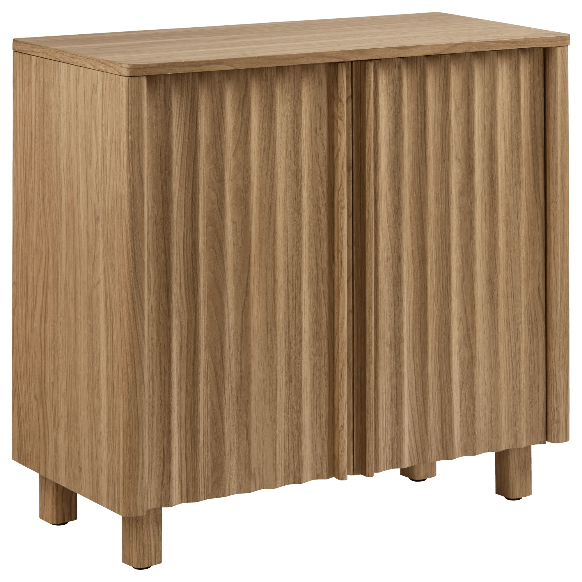 Wood Sideboard with Ribbed Doors – Bouclair